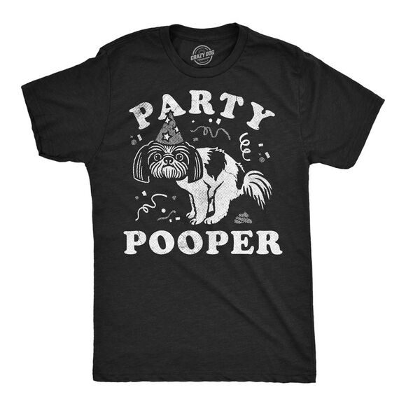 Crazy Dog T-Shirts | Shirts | Mens Funny T Shirts Party Pooper Dog ...
